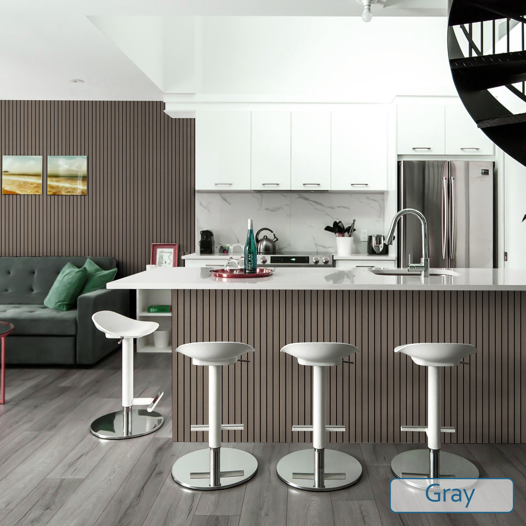 Wood Slat Acoustic Wall Panels 3d Decorative Wall - Temu