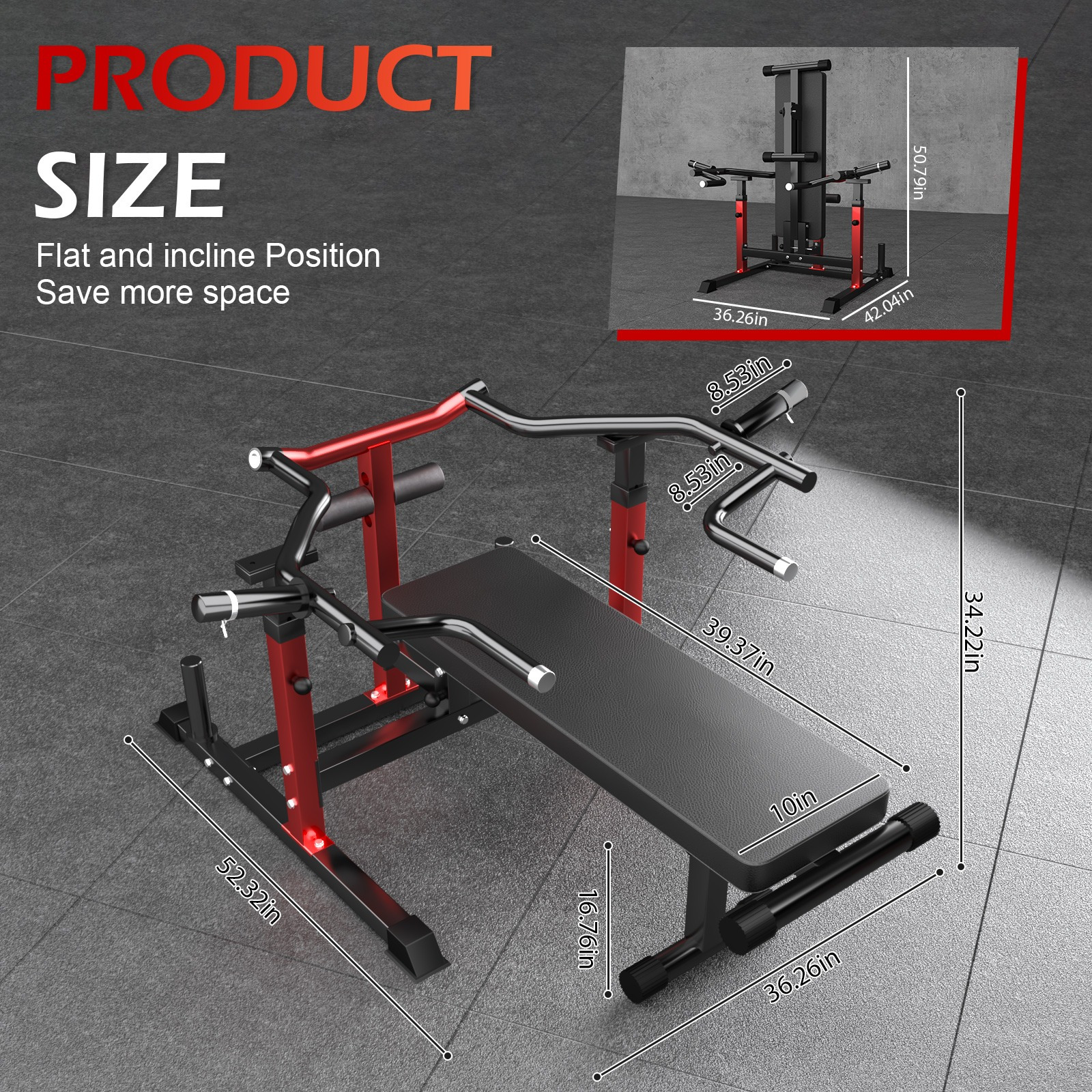 Bench Press Machine Multifunctional Chest Press Rack - Temu