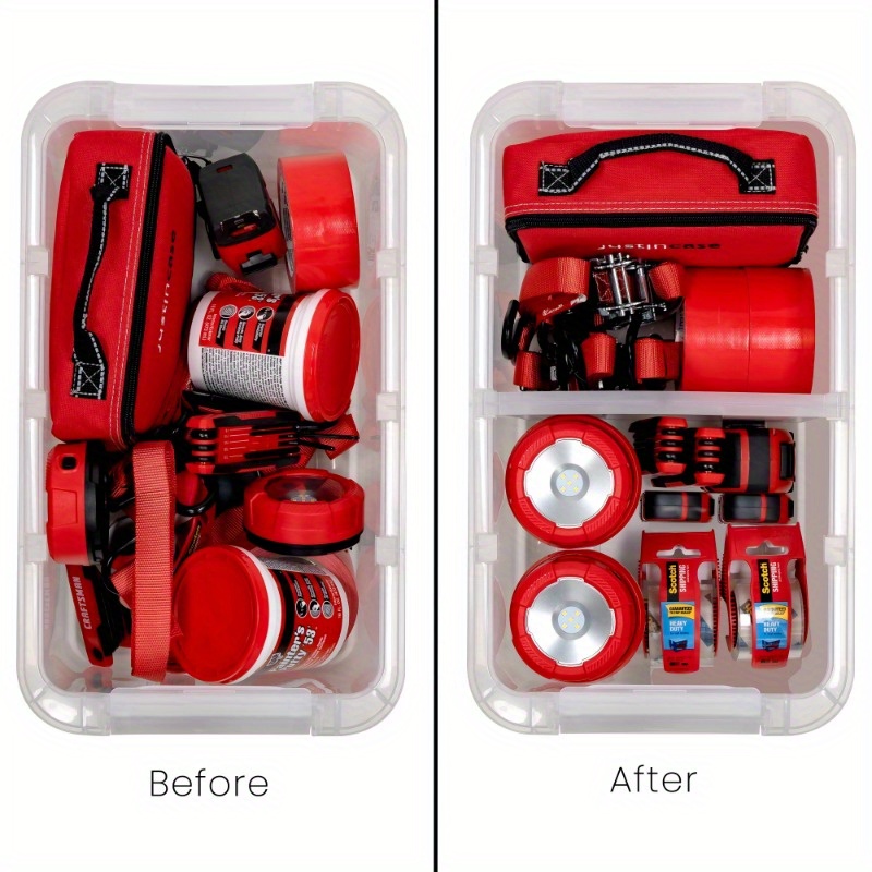 17 Quart Clear Plastic Storage Bins Dividers Adults - Temu