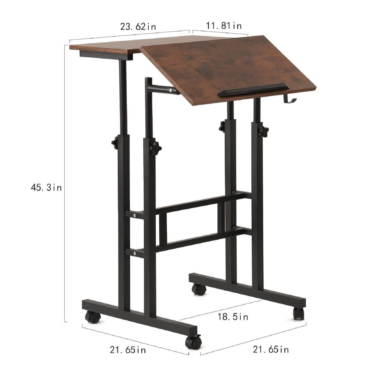 Computer Workstation Adjustable Height Mobile Standing Desk - Temu