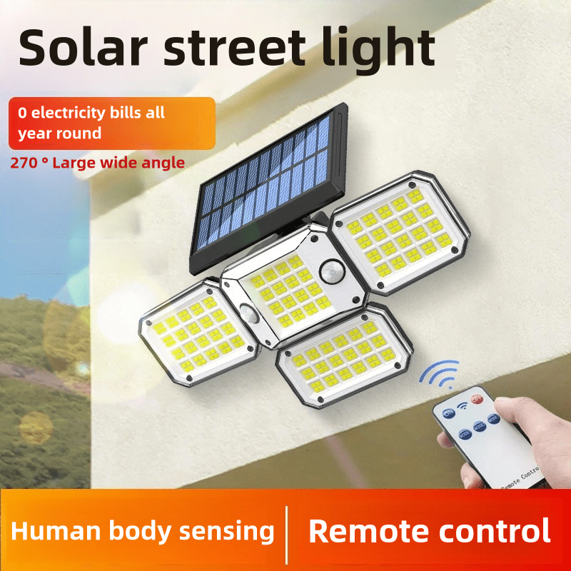 1/2 Solar Outdoor Light Solar Five head Wall Light Remote - Temu