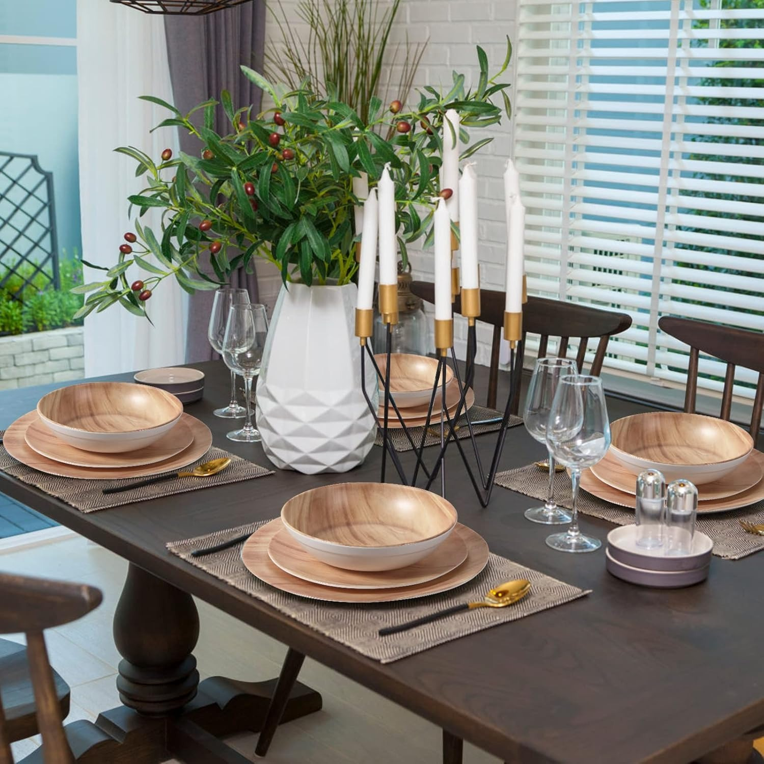 melamine dinnerware sold on Temu United States