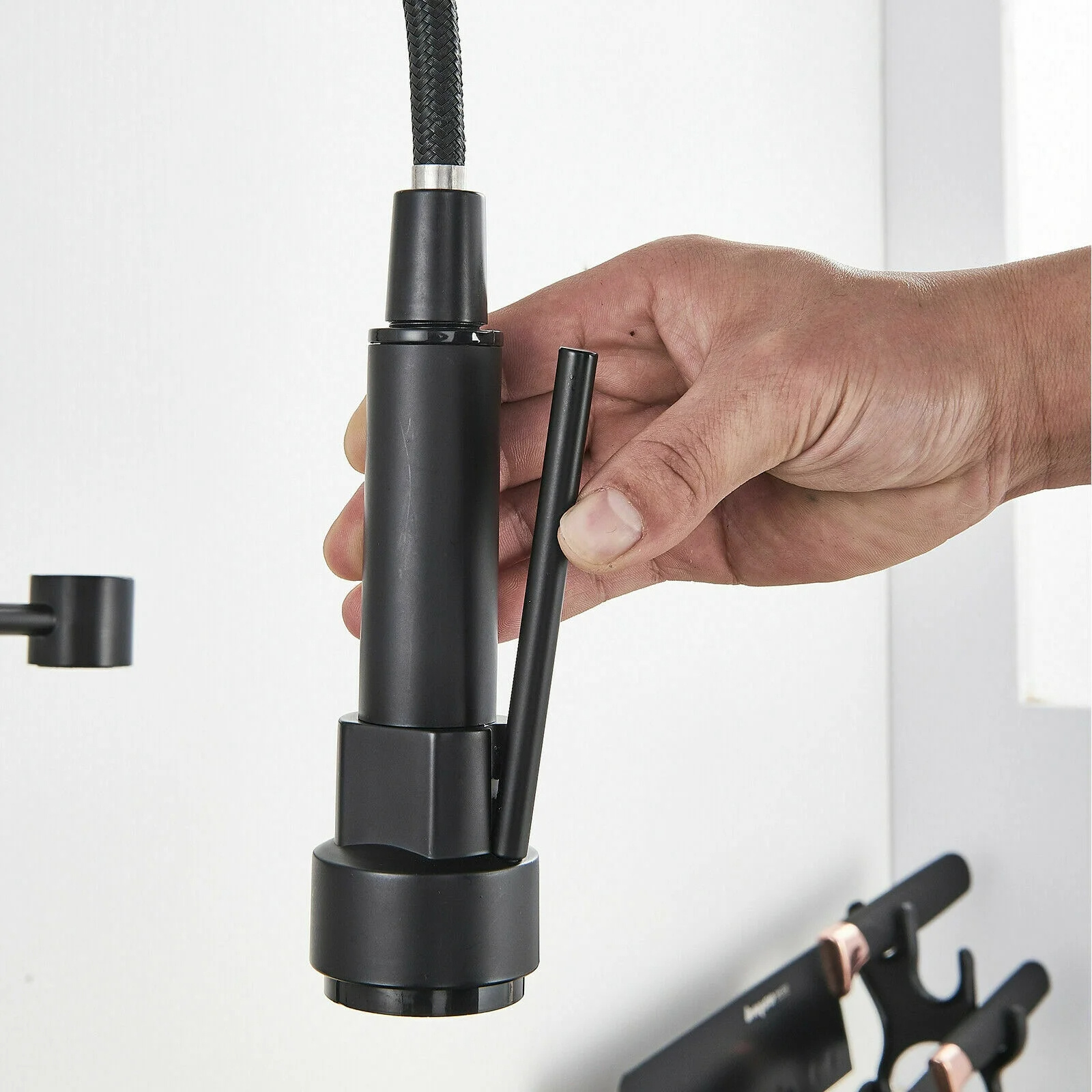 matte blackkitchen faucets pull sprayer commercial stainless - Temu