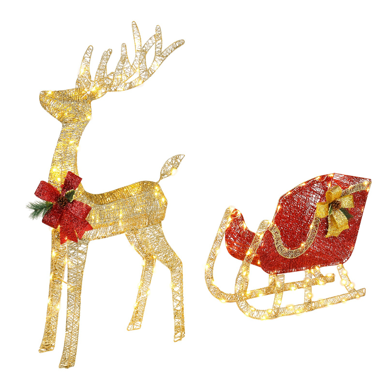 reindeer statue sold on Temu United States