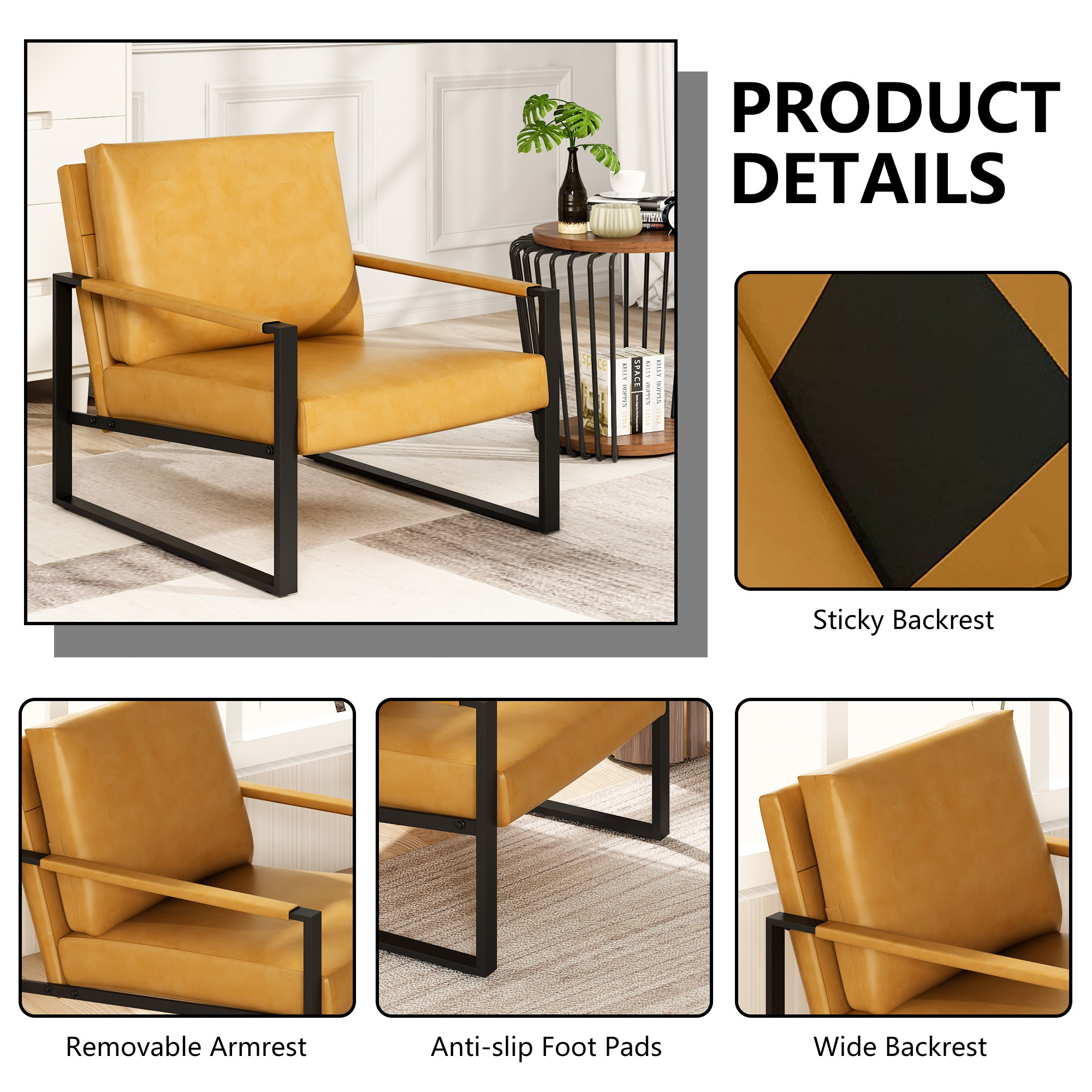 accent chair modern comfy reading chair arm chairs single - Temu