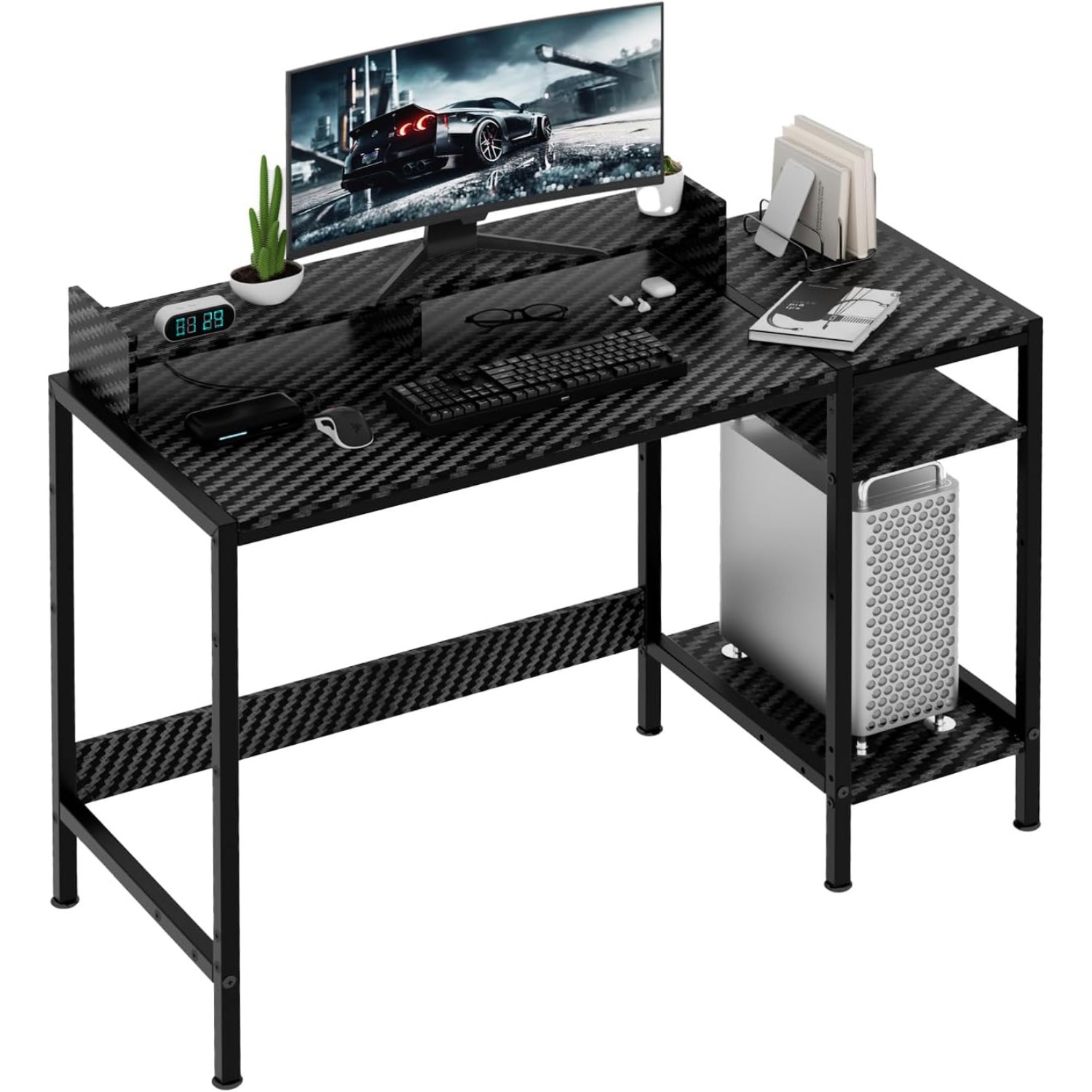 computer desk home desk storage game table monitor stand - Temu