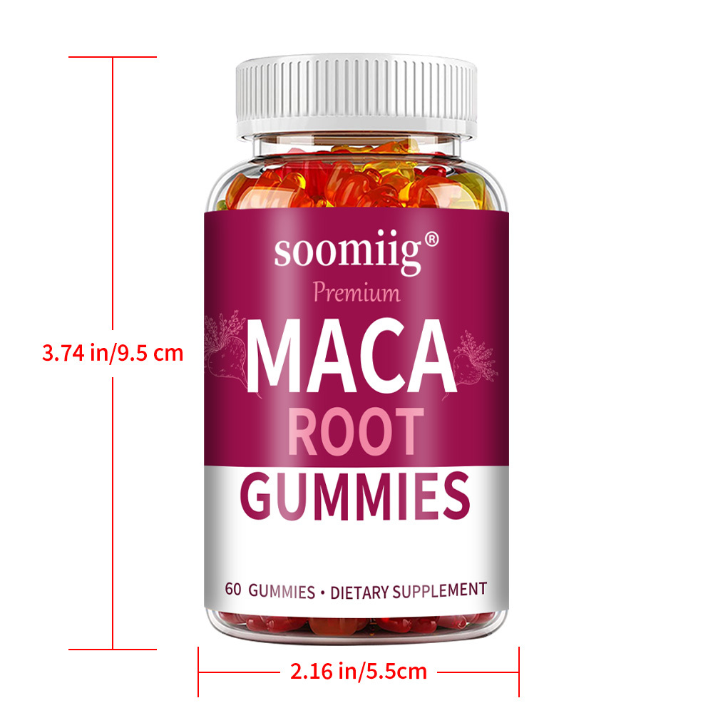 Maca Root Gummies 50 Mg Per Serving Energy Supplement Mood - Temu