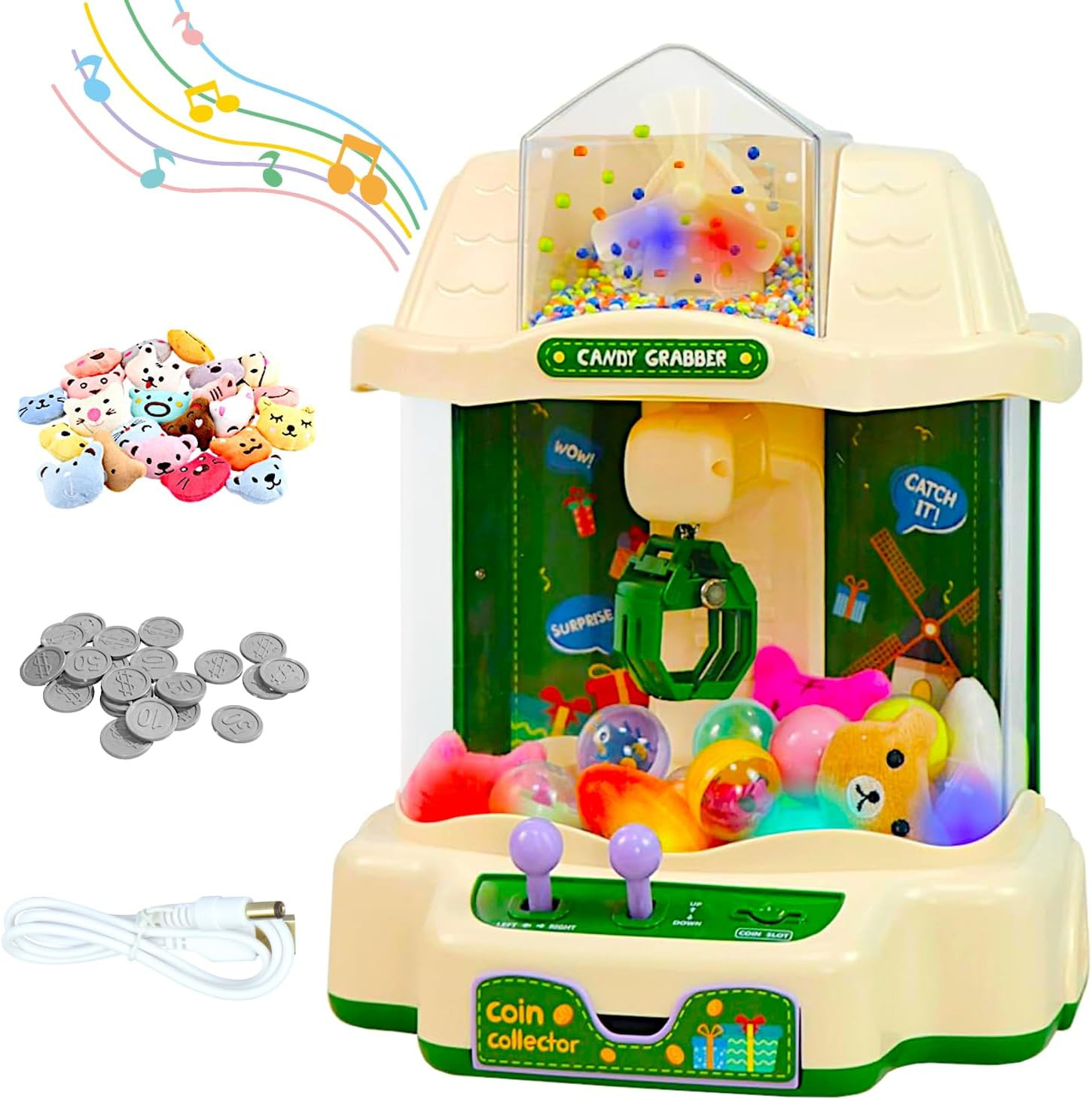 Windmill Claw Machine Cartoon Grabber Plushies Gift Candy - Temu