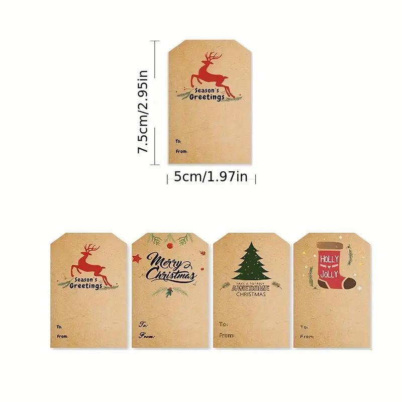 300 Stickers Vintage Christmas Stickers Gift Wrap Label - Temu