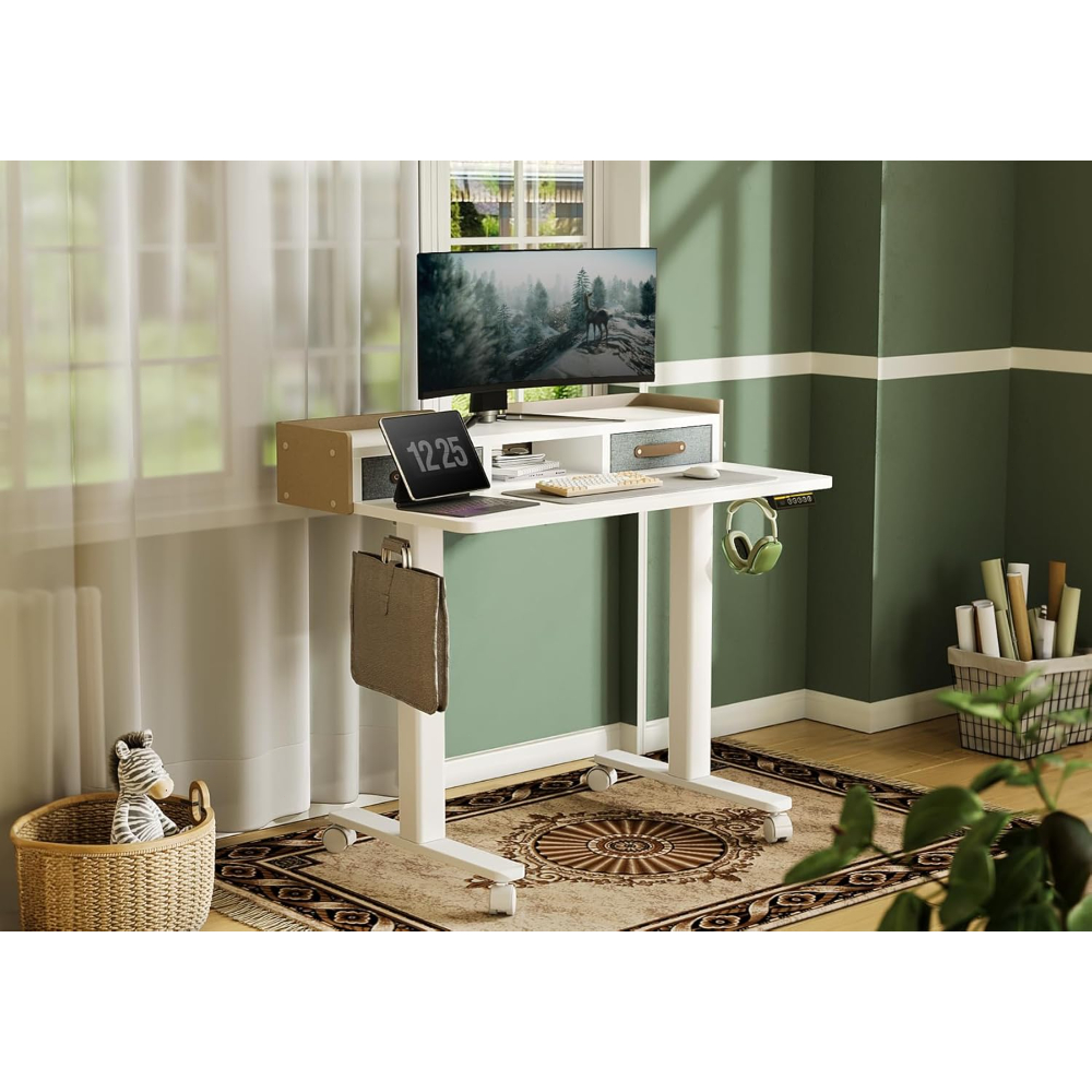 Standing Desk Drawers Adjustable Stand Electric Small - Temu