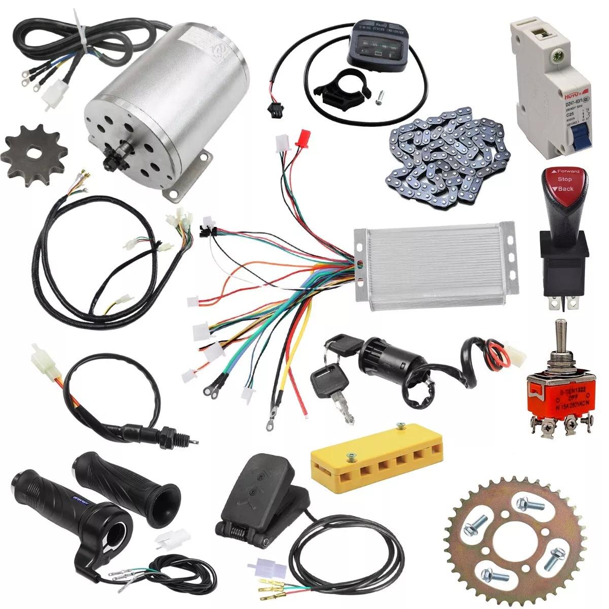 32" complete go kart rear axle kit wheels 48v 1800w motor golf cart ...