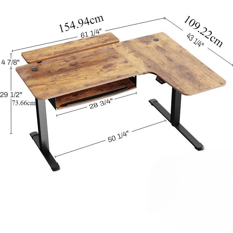Ergonomic Standing Desk Height adjustable Desk Corner Sit - Temu