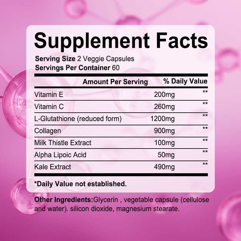 Supplement Hair Skin And Nails Vitamins With Hyaluronic Acid Vitamin C ...