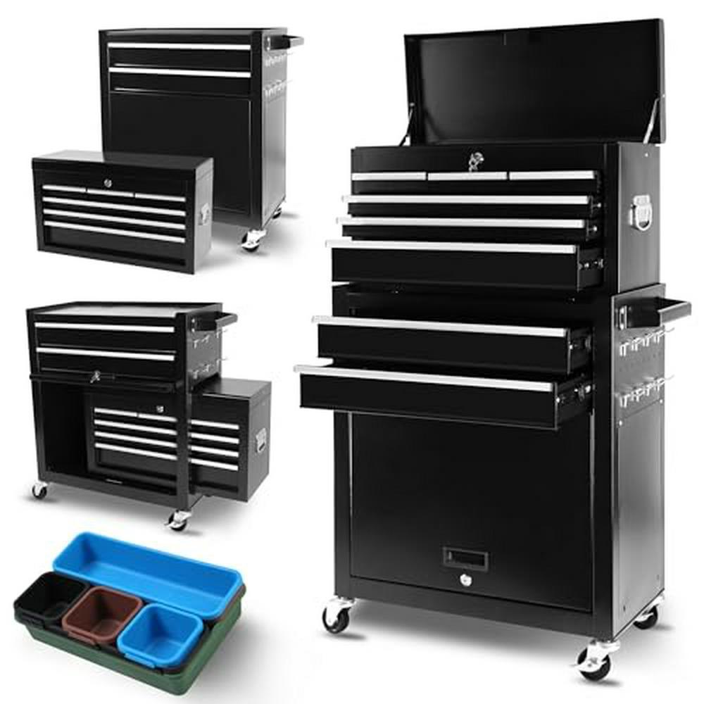 8 Drawer Rolling Tool Chest 2 In 1 Rolling Tool Storage - Temu