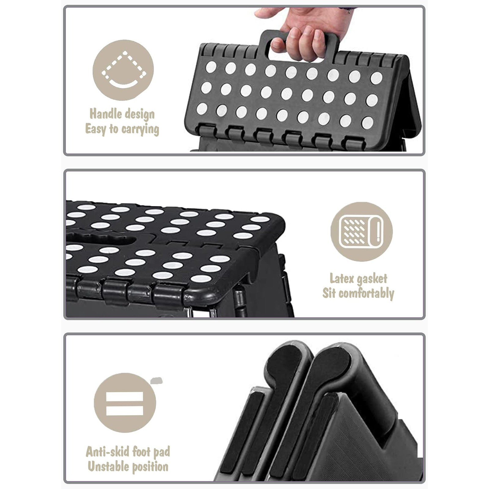 folding step stool height premium heavy duty foldable step - Temu