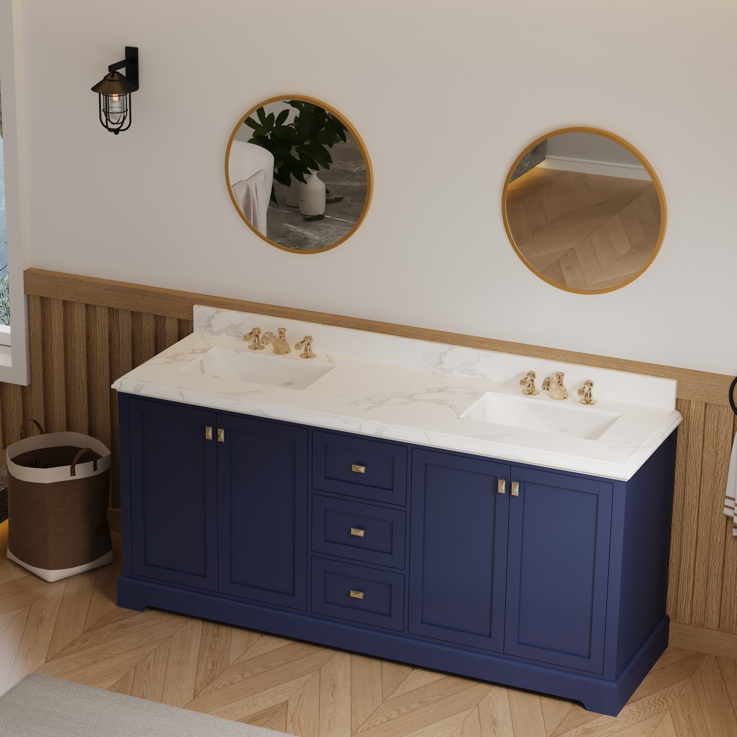 Bathroom Vanities Cabinet Sink Combo Set 2 Cabinets 3 - Temu