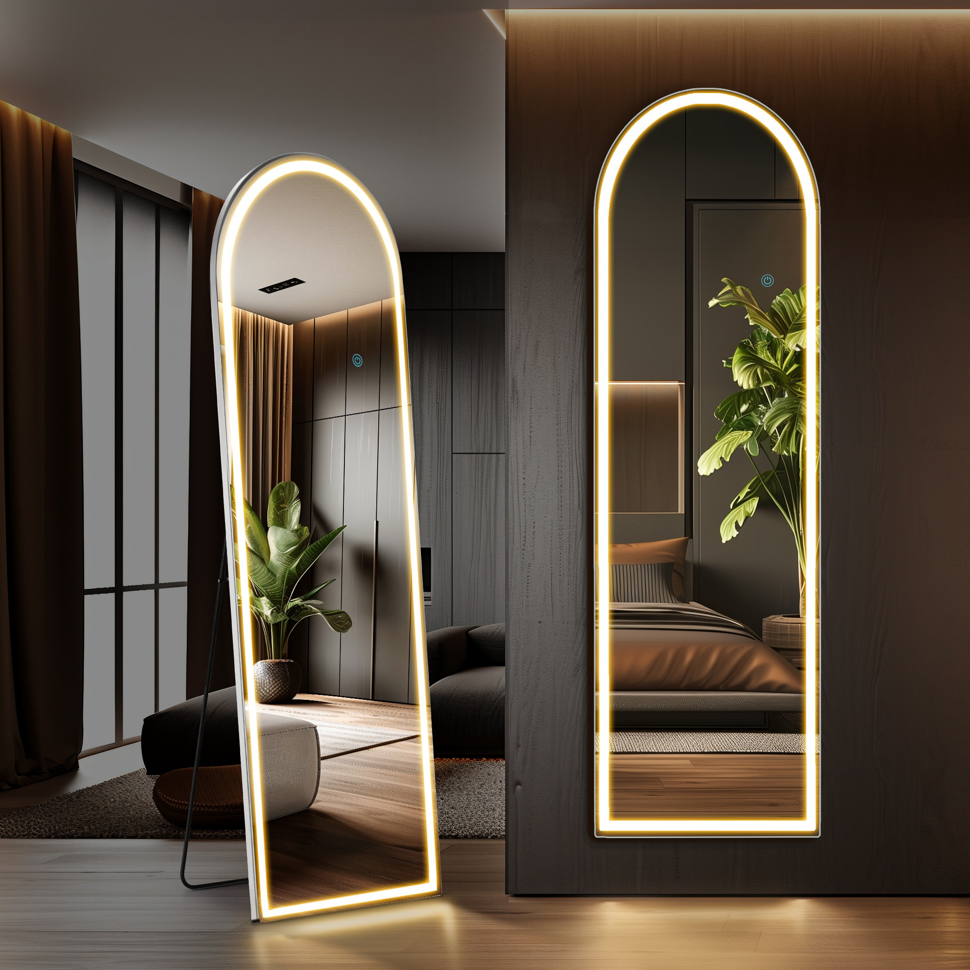 lighted led mirrors sold on Temu United States