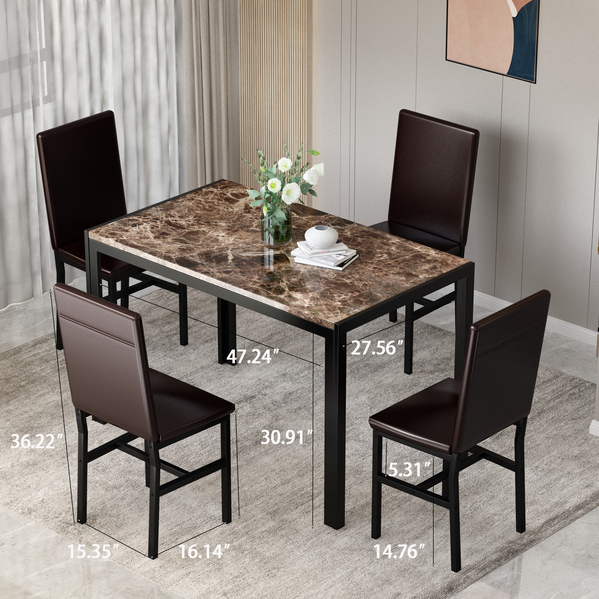 Dining Table Set Table Chairs Set Dining Table 4 - Temu