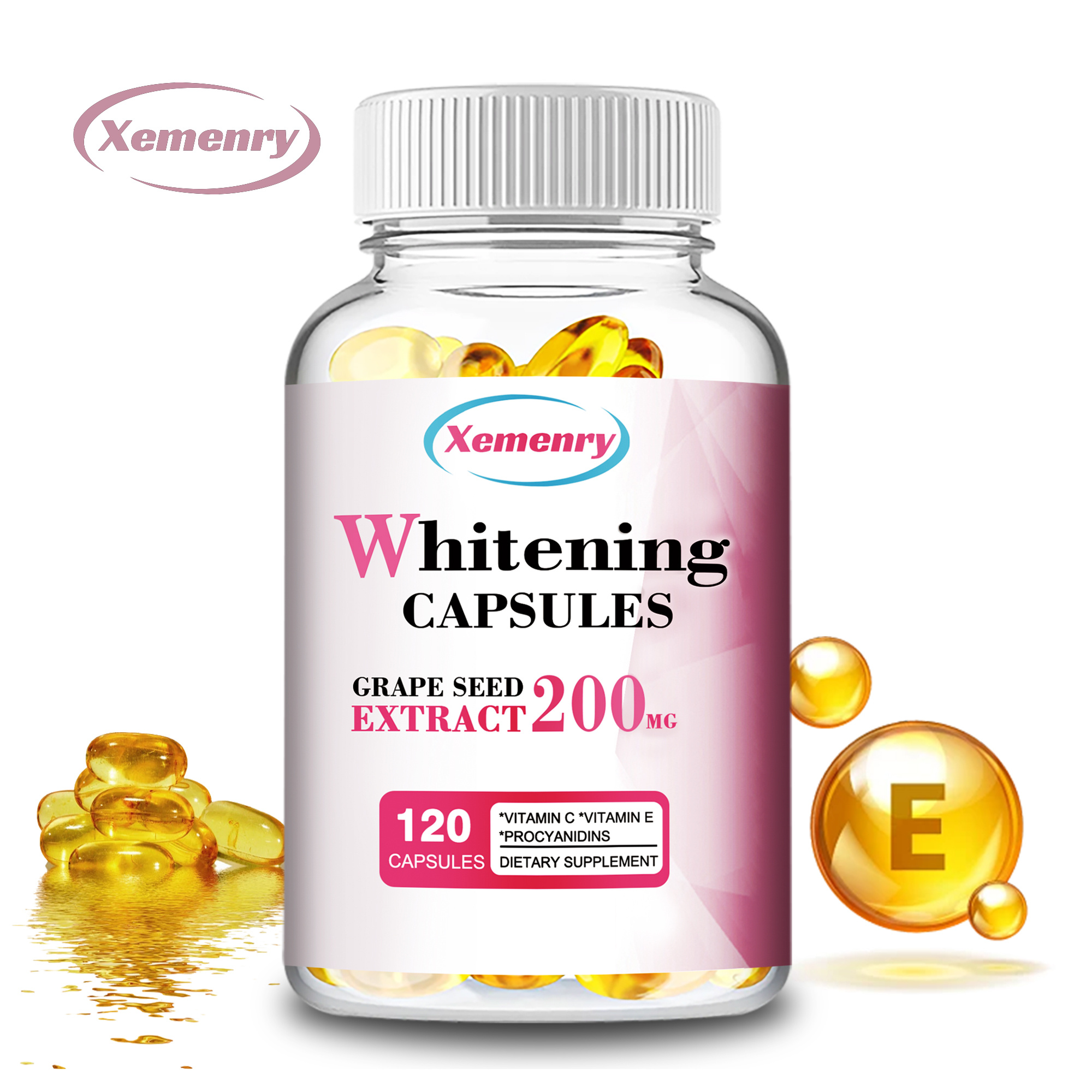 whitening capsules procyanidins vitamin c whitening skin - Temu