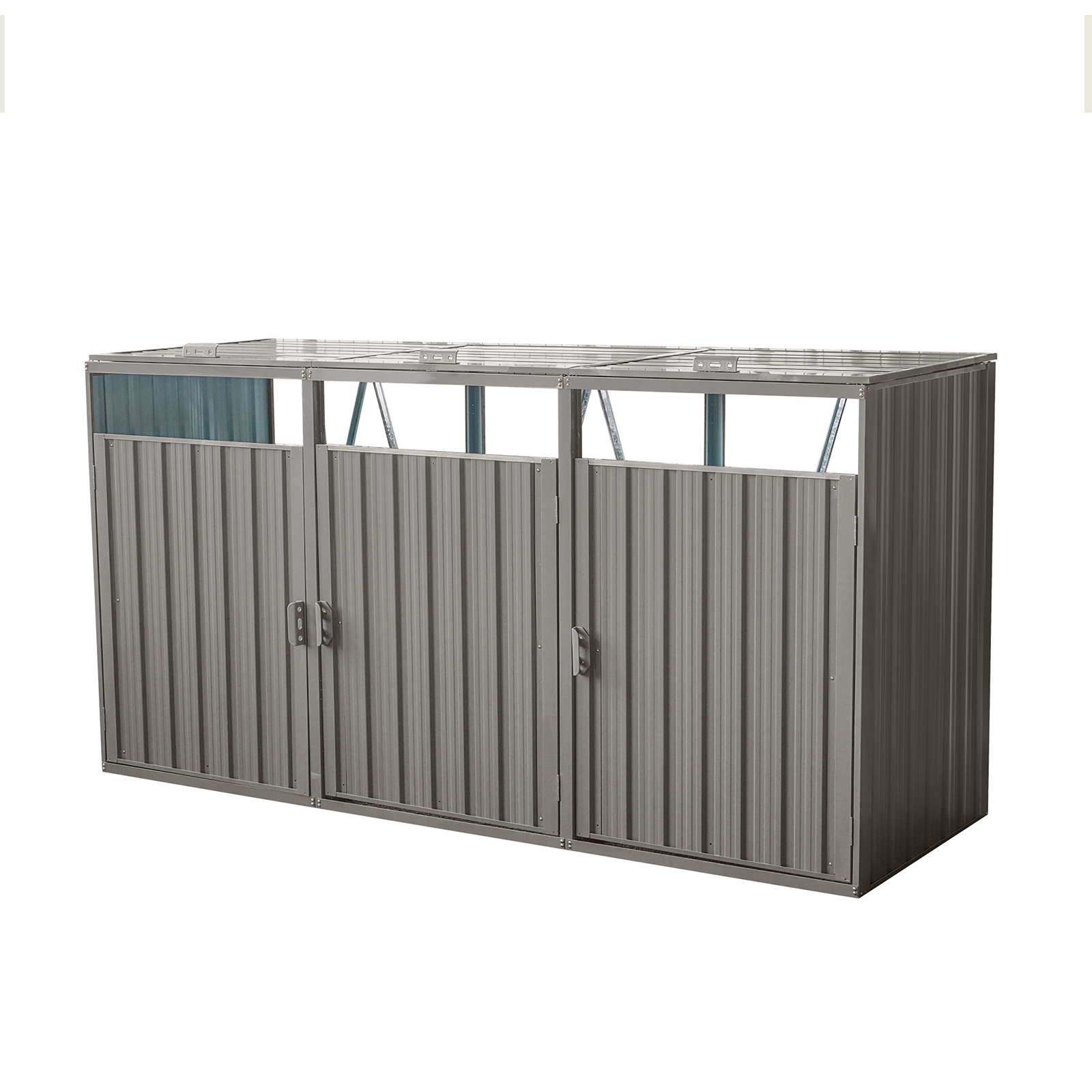 garbage bin shed stores metal outdoor bin shed garbage - Temu