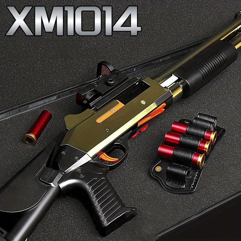 Golden Eject Toy Gun Soft Bullet Airsoft Launcher Outdoor Shot Gun Gift ...