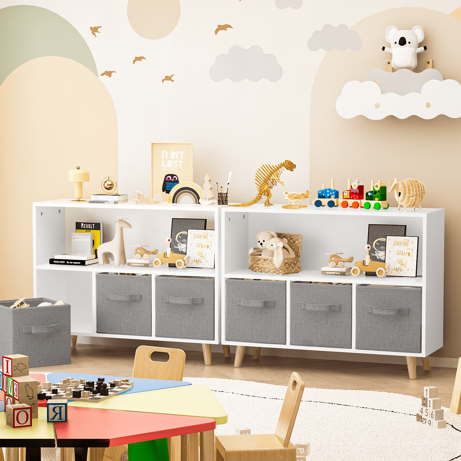 Kids Bookcase Open Bookcase - Temu