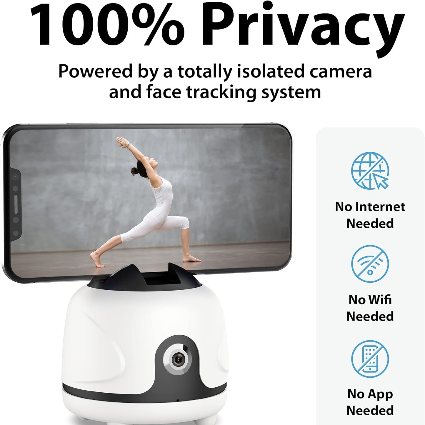 Tracking Tripod 360 Rotation Phone Stabilizer No - Temu