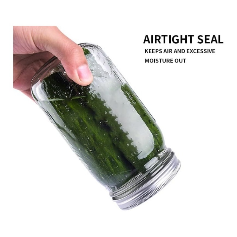 Wide Mouth Mason Jars Quart Mason Jars Airtight Lids Bands - Temu