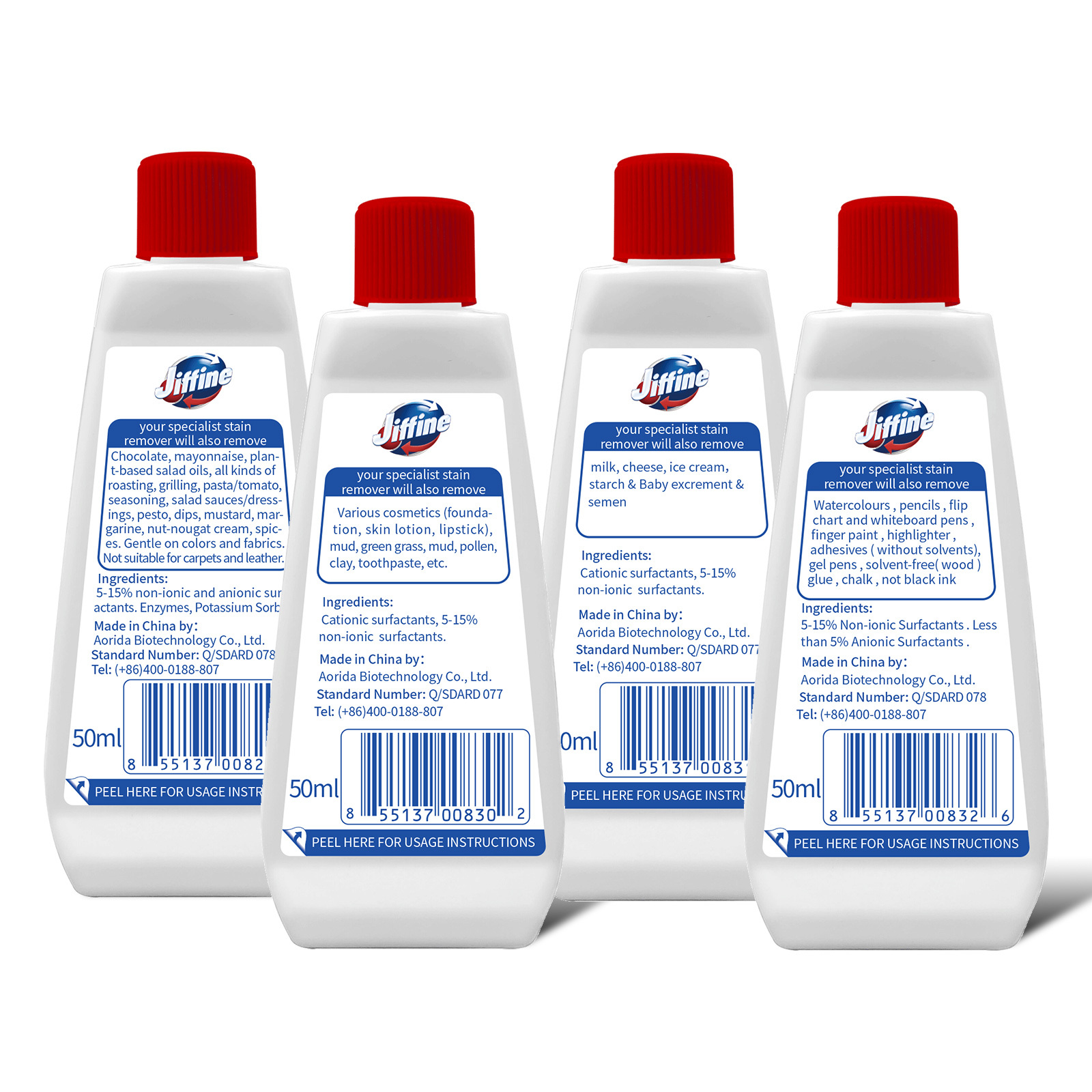 200 Bottles 4bottles Stain Remover Set Multiple Options Laundry Stain ...