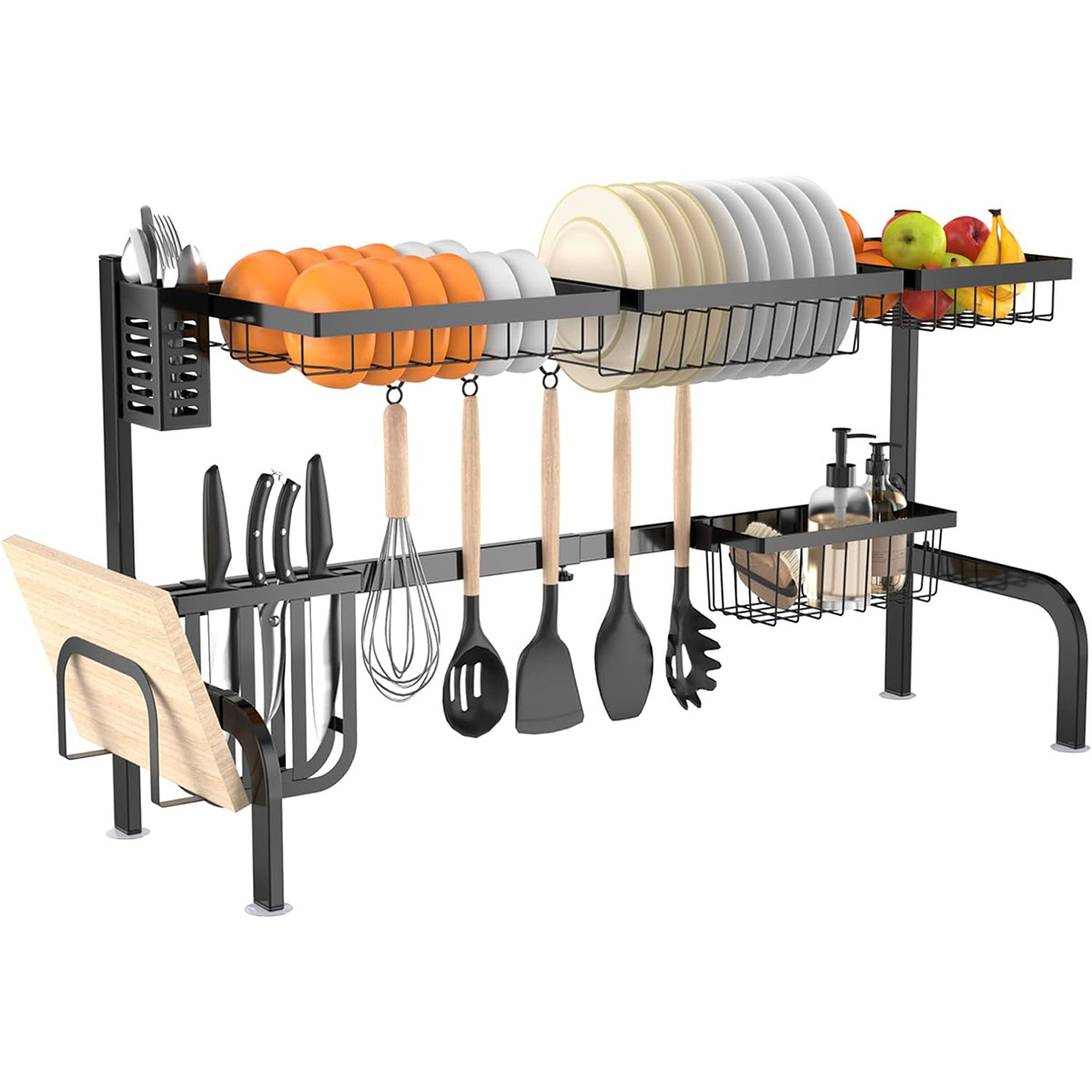 Sink Dish Drying Rack 2 tier Dish Drainer Adjustable - Temu