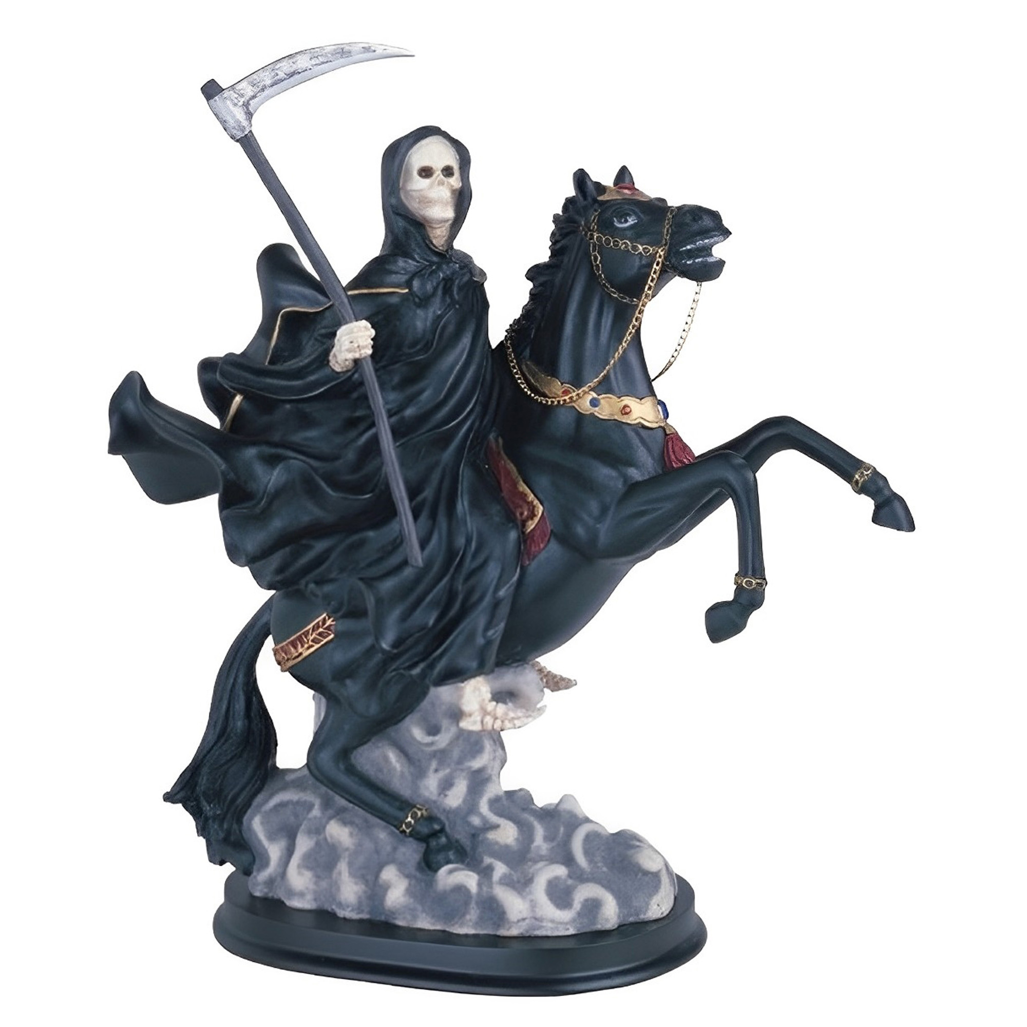 Ice 12"h Santa Muerte Riding Statue Lady - Temu