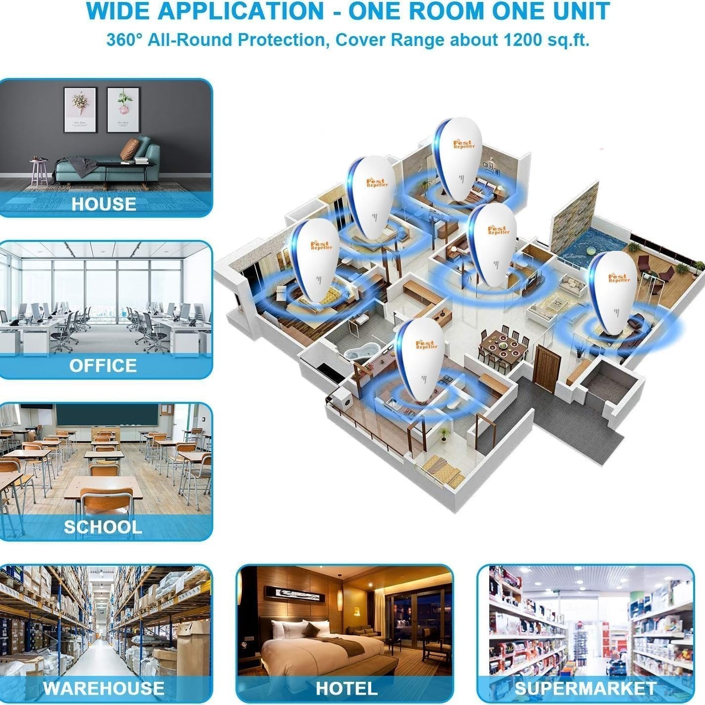 6 Pcs Repellent For Spider Ant Bug Mosquito Repellent | Temu