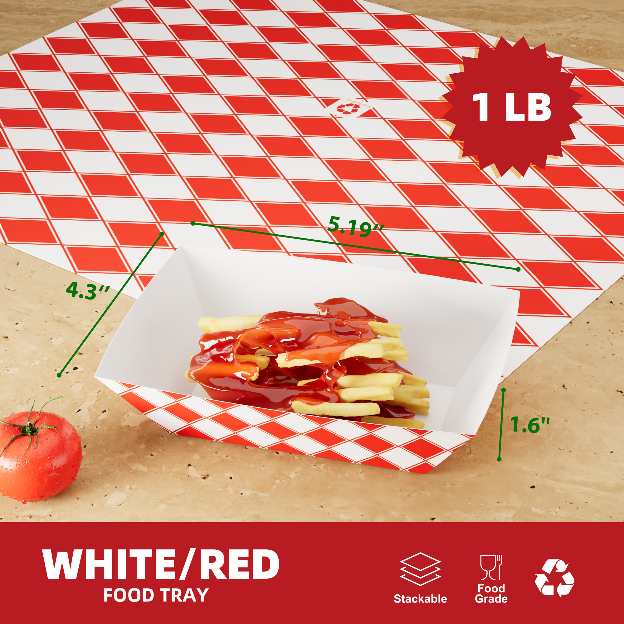 Paper Food Boats Heavy Duty Disposable Food Trays red White - Temu