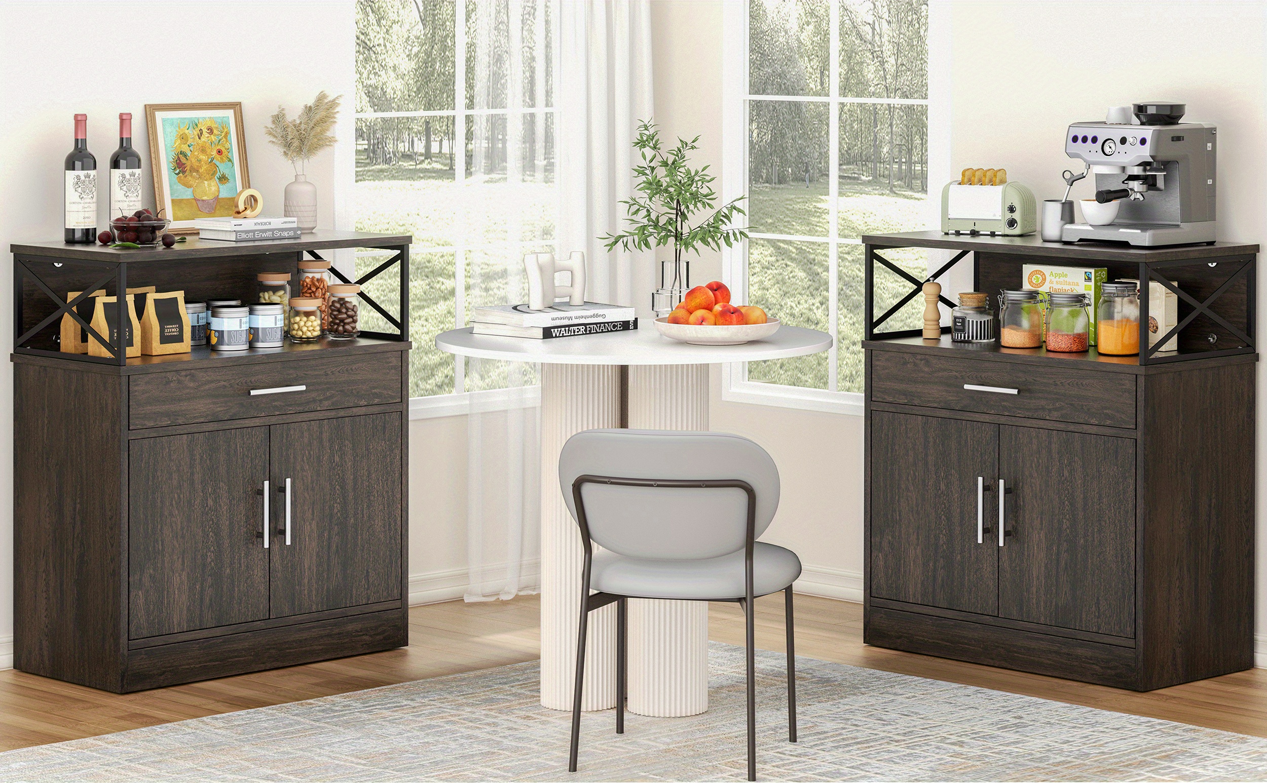 Buffet Sideboard Cabinet Storage - Temu