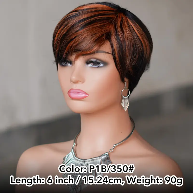 Short Human Hair Wigs Pixie Cut Wig Short Wigs Temu