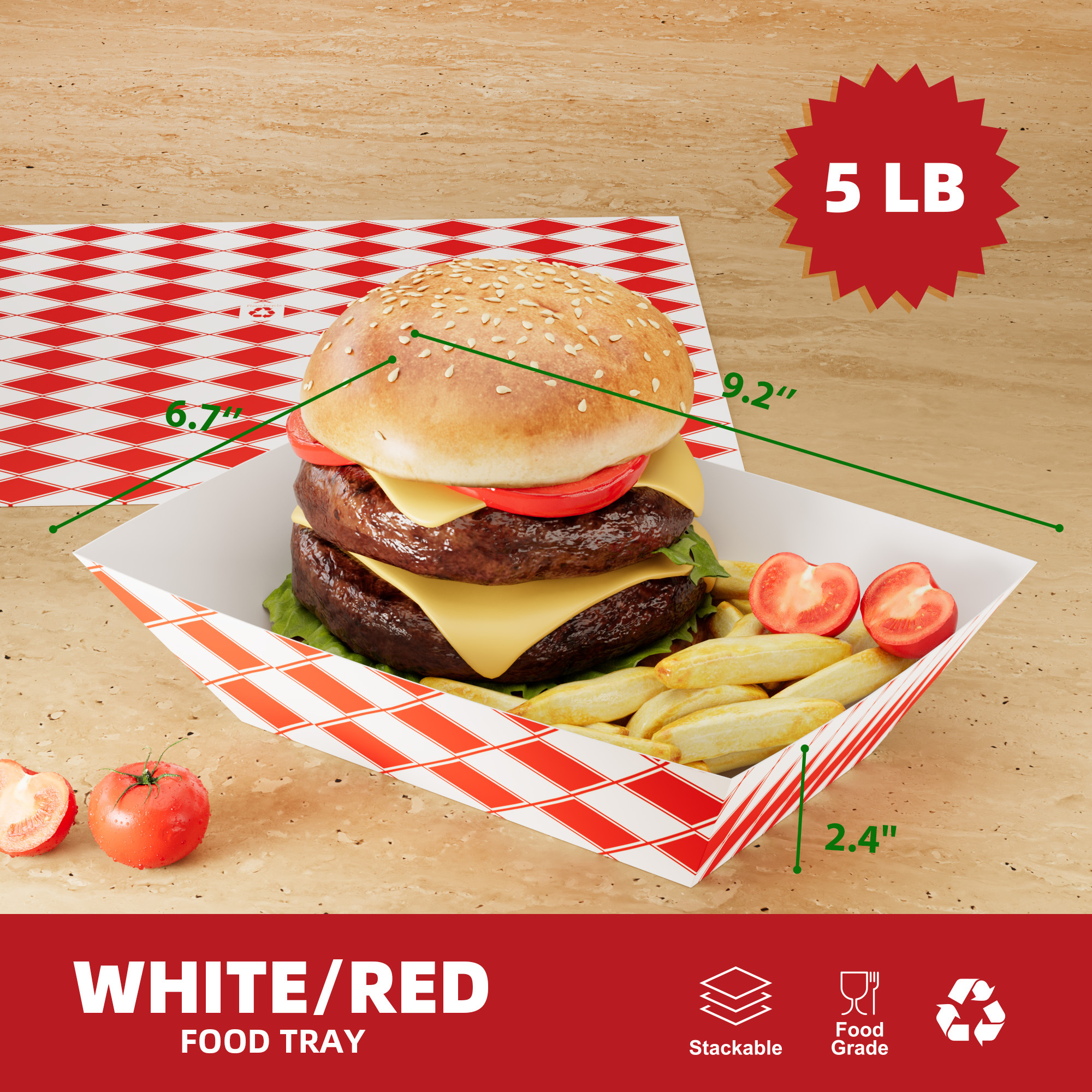 Paper Food Boats Heavy Duty Disposable Food Trays red White - Temu