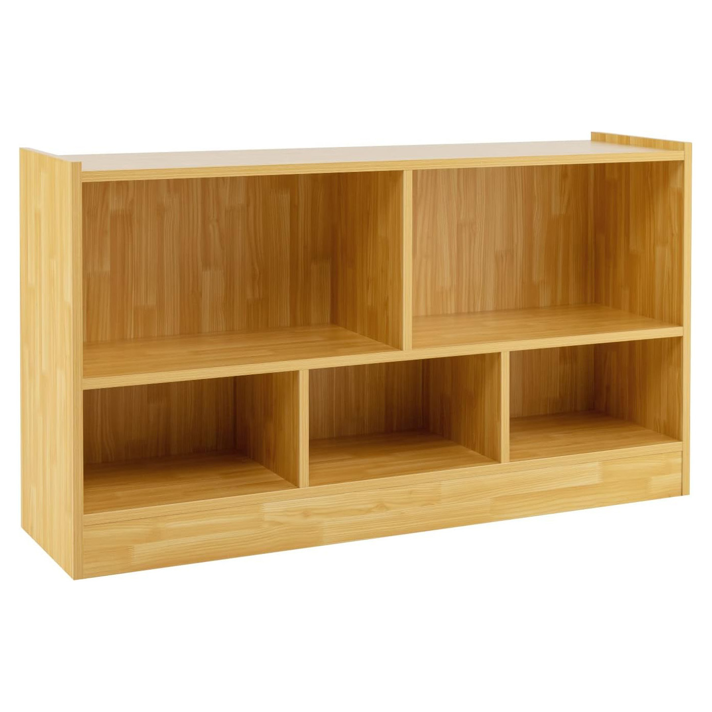 5 Cube Bookcase 2 Tier Bookshelf Organizer W/open - Temu