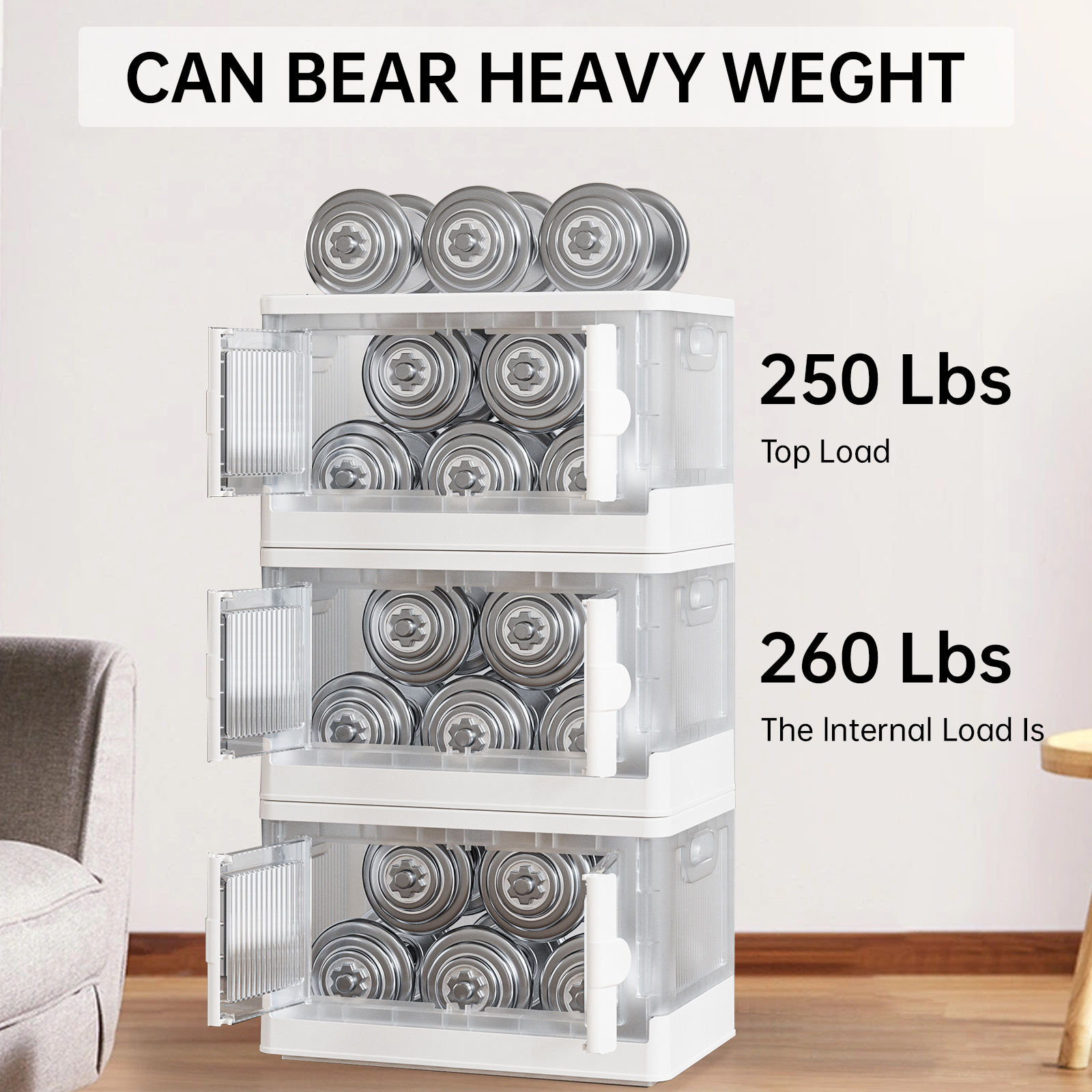 closet organizers and storage, 34 qt/8.4gal3 pack storage bins with ...