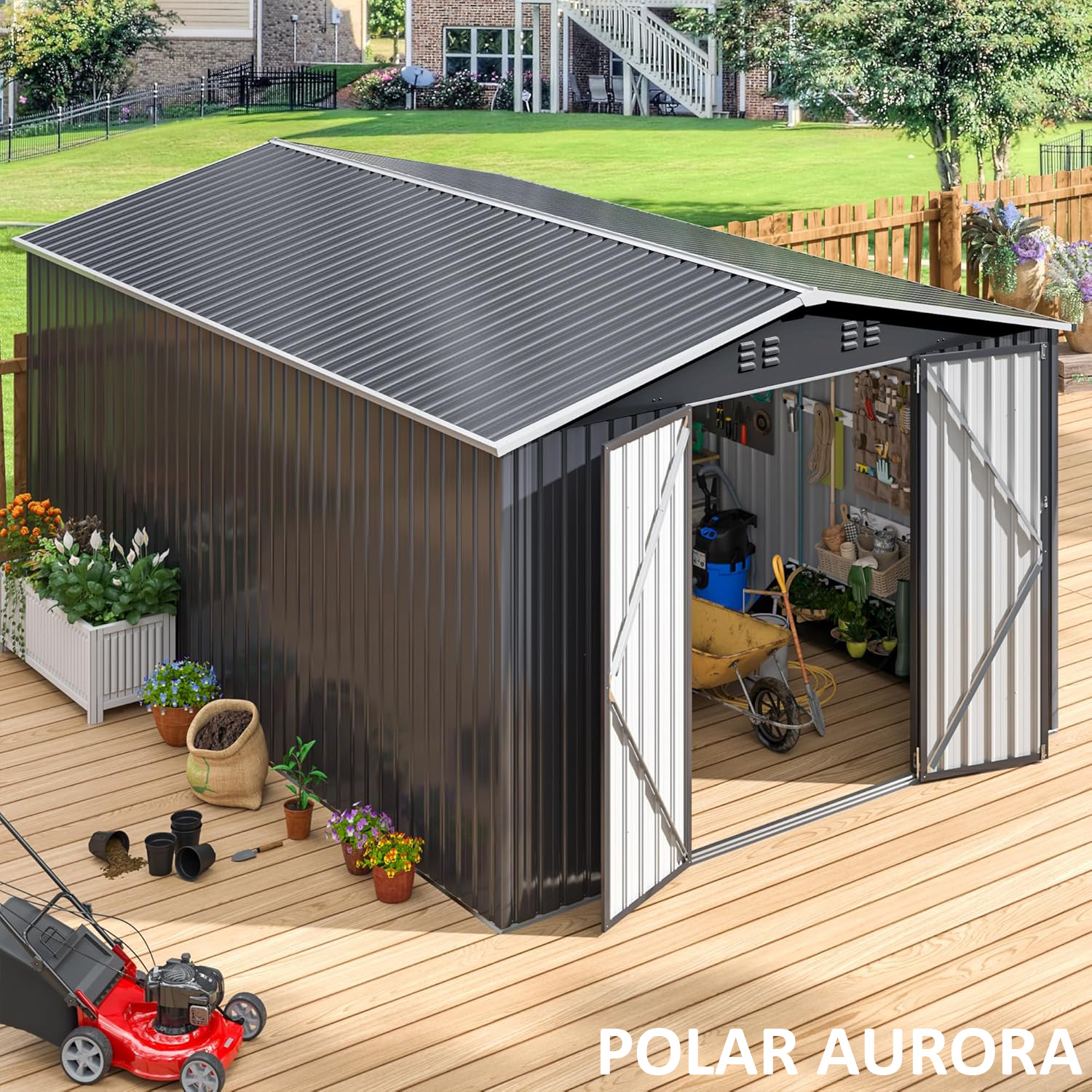 metal shed sold on Temu United States