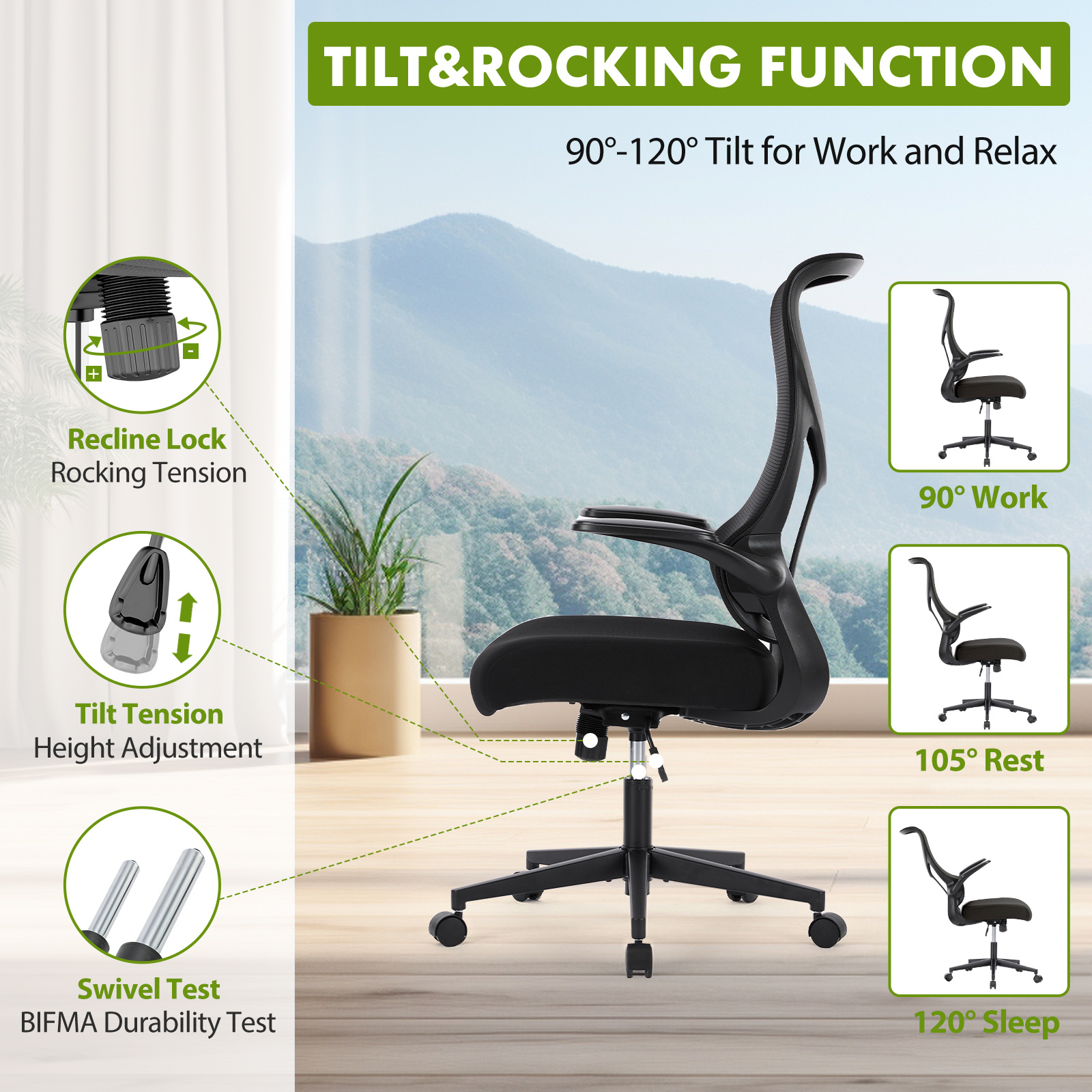 ergonomic mesh office chair sold on Temu United States