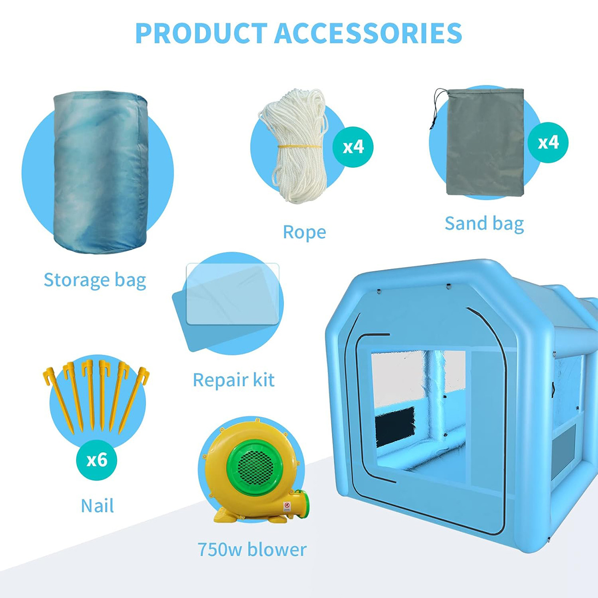 Inflatable Paint Booth Inflatable Spray Blower Air - Temu