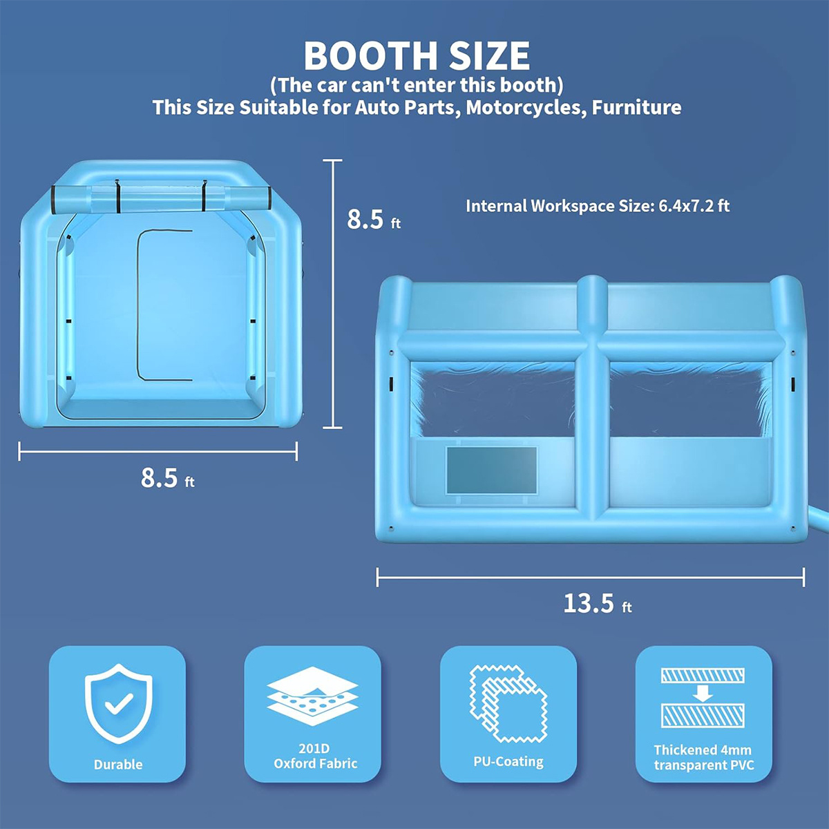 Inflatable Paint Booth Inflatable Spray Blower Air - Temu