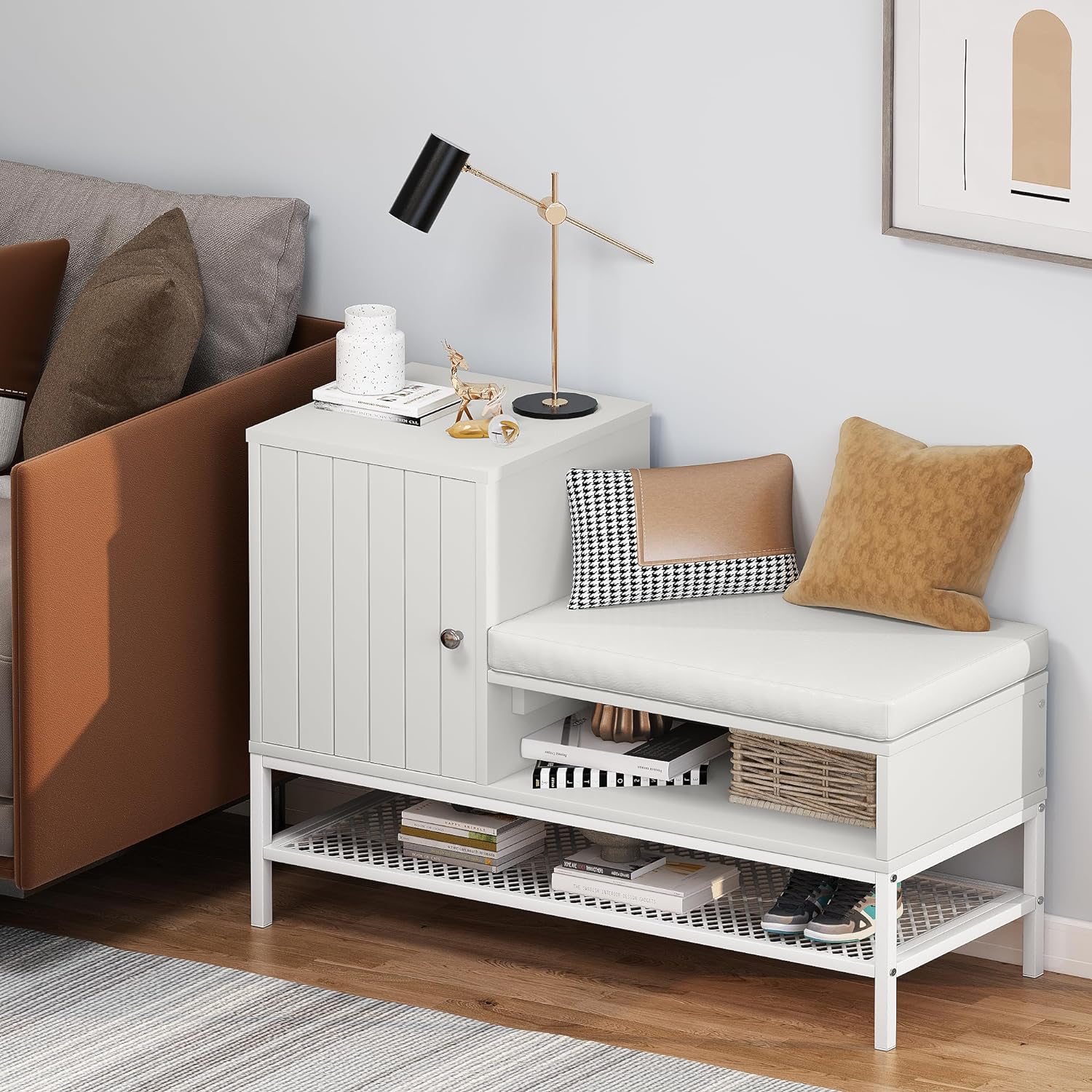 Shoe Storage Cabinet Entrance Shoes Organizer - Temu