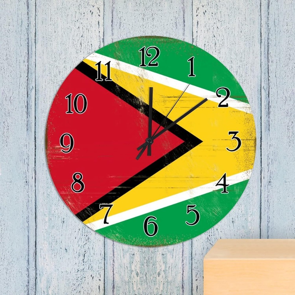 guyana country souvenir clock clock quartz - Temu
