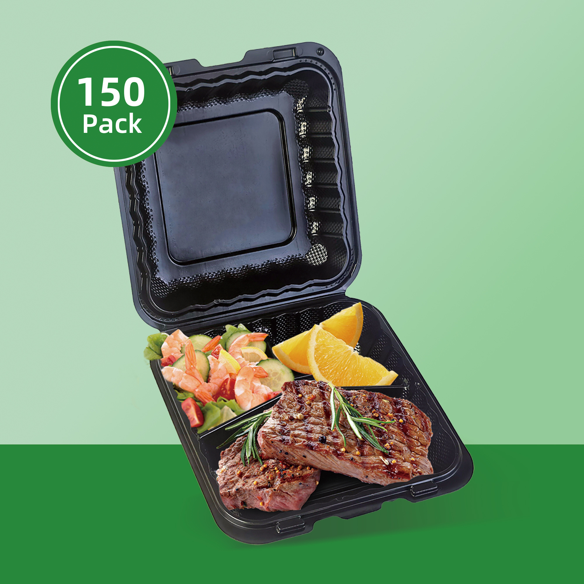 Containers 3 Compartment Clamshell Take Food - Temu