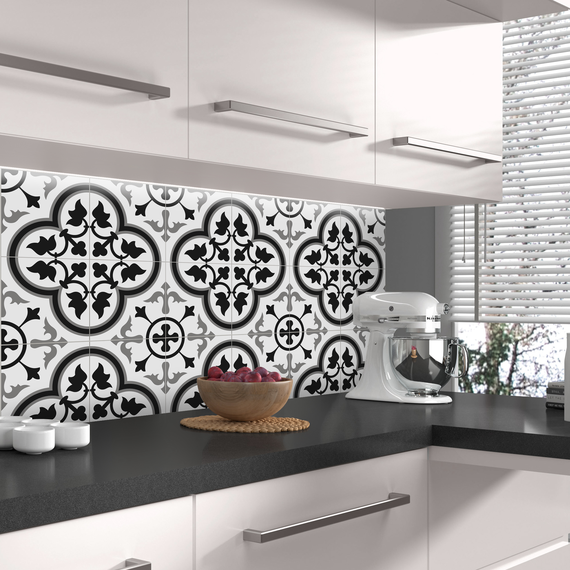Peel Stick Encaustic Backsplash Tile Encaustic Patterned - Temu