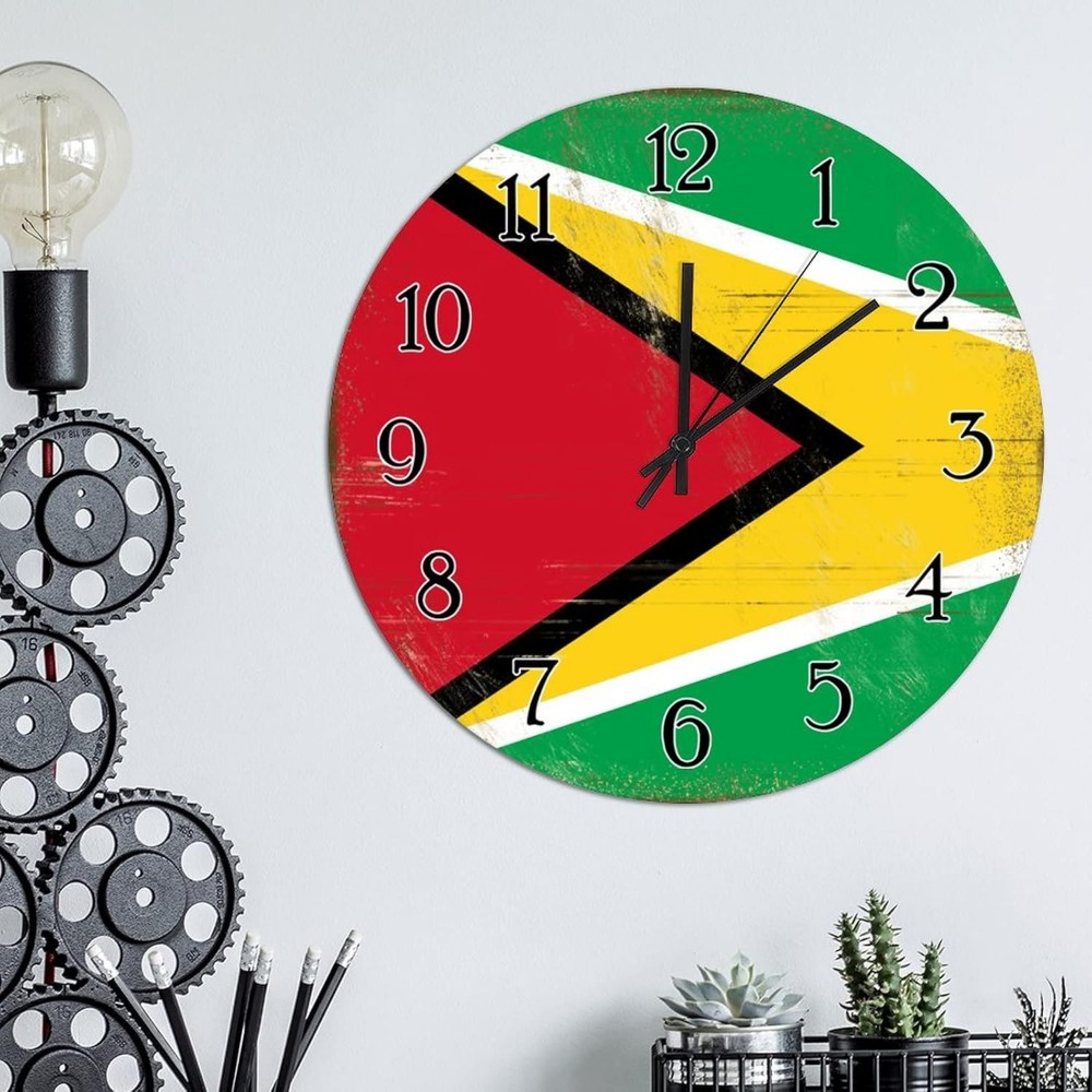 guyana country souvenir clock clock quartz - Temu