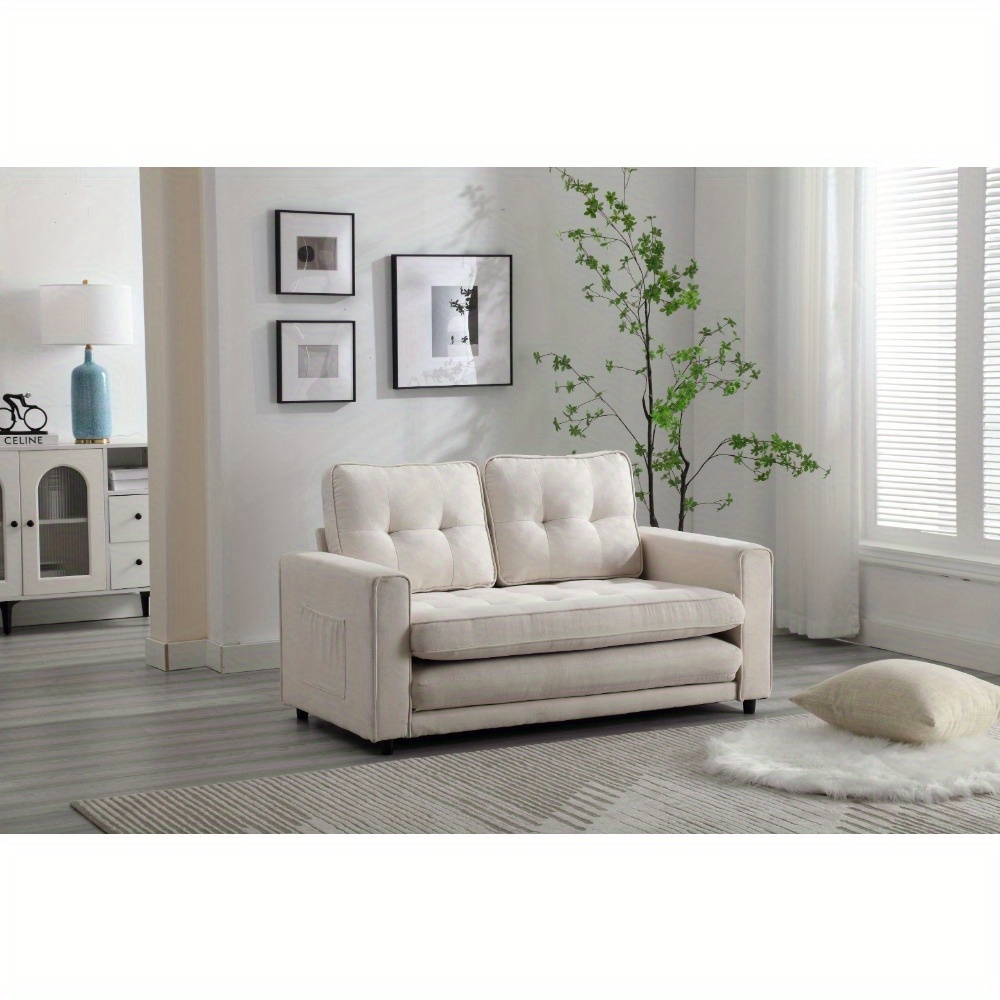 3 Fold Sofa,convertible Futon Couch Sleeper Sofabed,space Saving ...