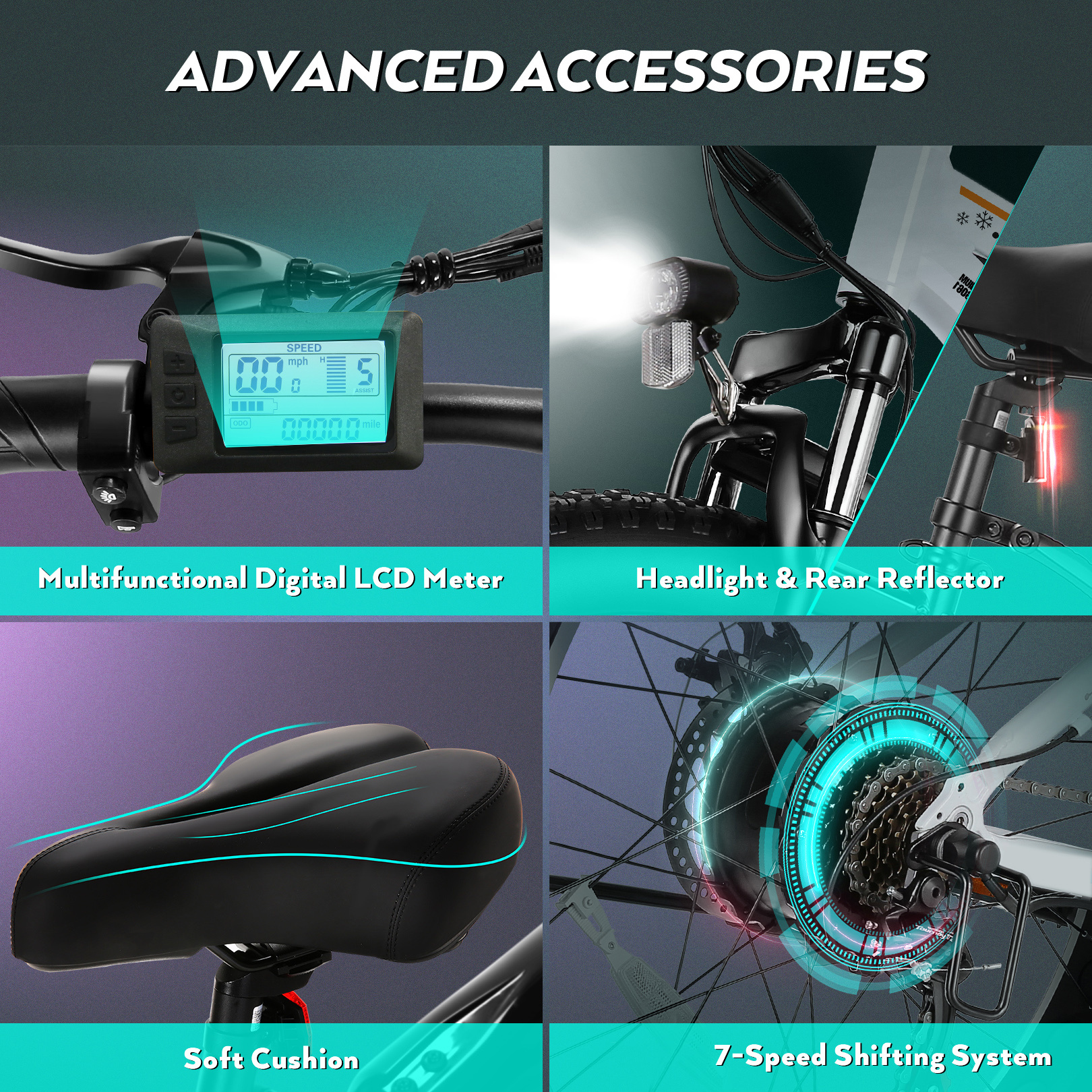 Fat Tire Ebike Folding Electric Bike Removable Built in 48v - Temu