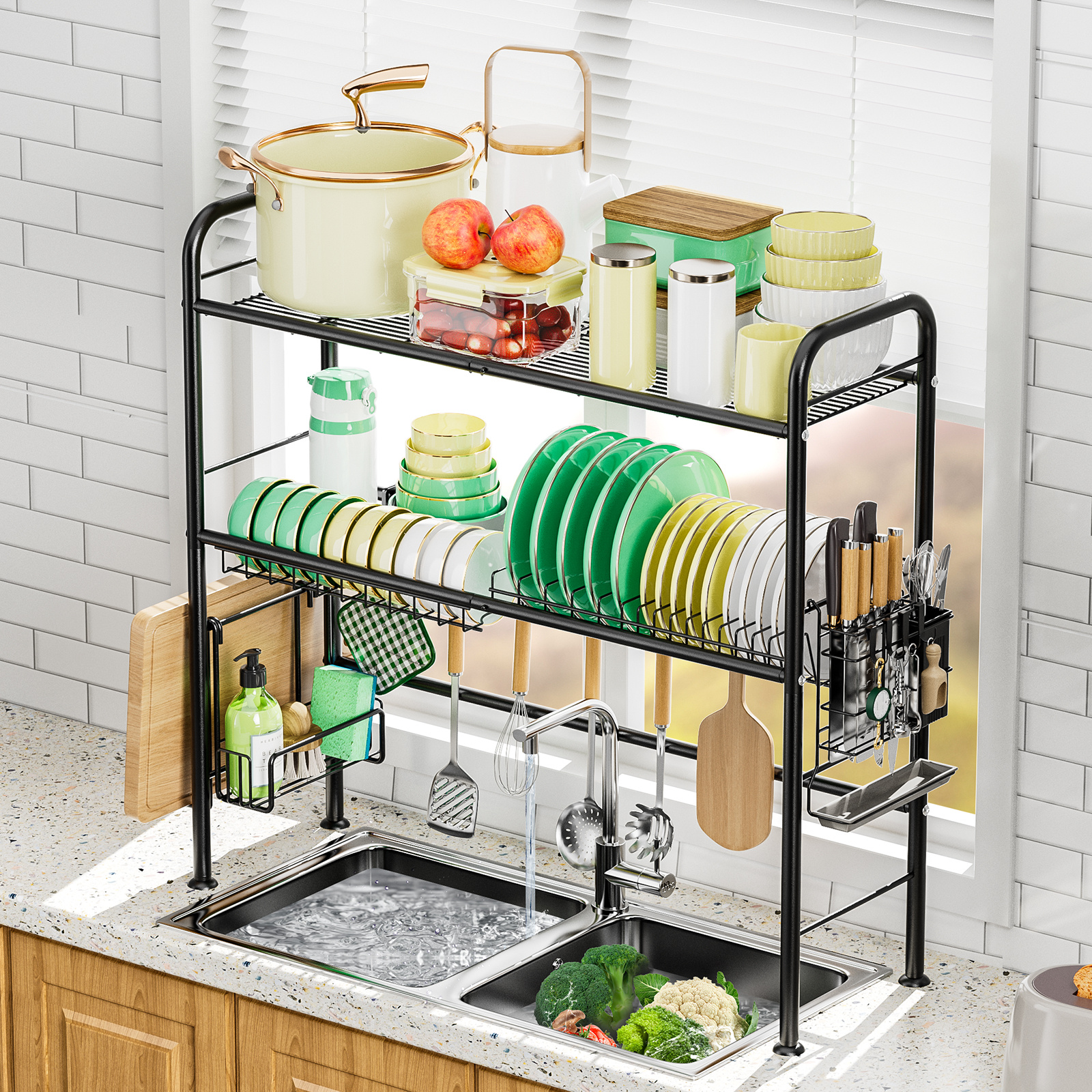 Over Sink Dish Drying Rack, Large Dish Drying Rack Over The Sink Dish ...